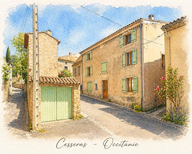 Maison à vendre - Cesseras - 6 pièces - 4 chambres