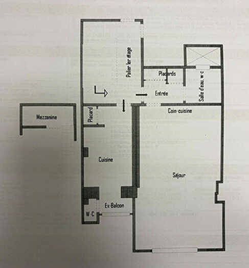 Appartement à vendre - Marseille er , Thiers - 2 pièces - 1 chambre