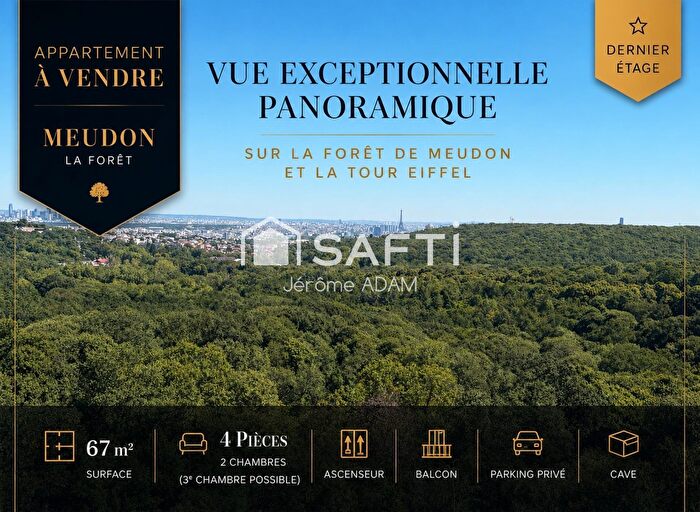 Meudon, Meudon la Forêt : Appartement 4 pièces à vendre