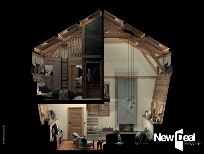 Maison à vendre - Thollon-les-Mémises - 3 pièces - 2 chambres