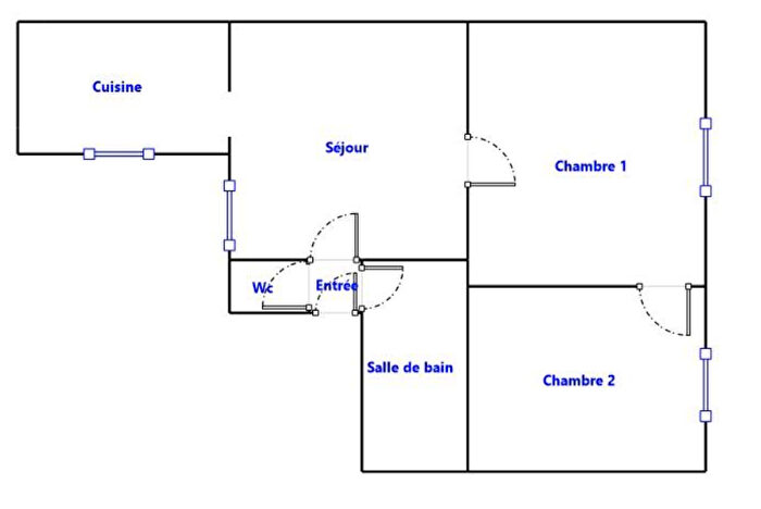 Appartement à vendre - Reims, Neufchatel, Orgeval, Laon, Zola - 3 pièces - 2 chambres