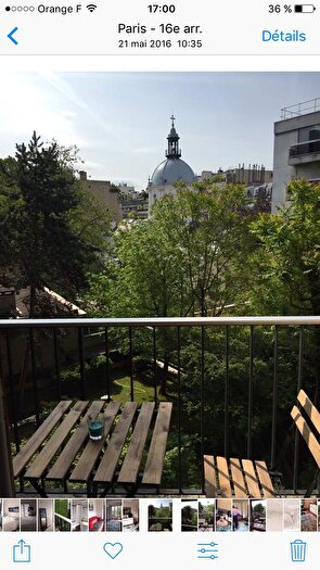 Appartement à louer - Muette Sud, Paris ème arrondissement - 2 pièces - 1 chambre