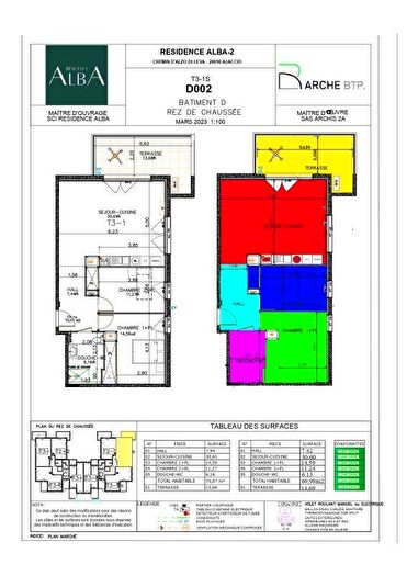 Appartement 3 pièces à louer - Alzo Di Leva, Ajaccio