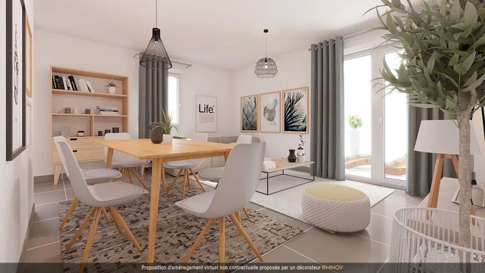 Appartement 4 pièces à louer - Bonnevay, Villeurbanne