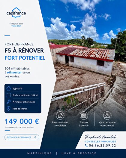 Maison 5 pièces à vendre - Fort-de-France