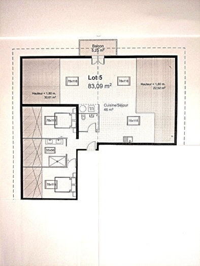 Appartement 3 pièces à vendre - Guiche