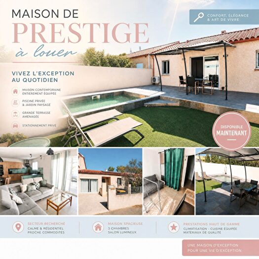 Maison 5 pièces à Perpignan, Parc Ducup, à louer