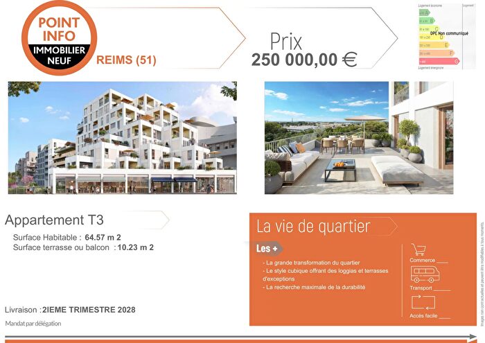 Appartement 3 pièces à vendre à Reims, Clairmarais, Charles Arnould