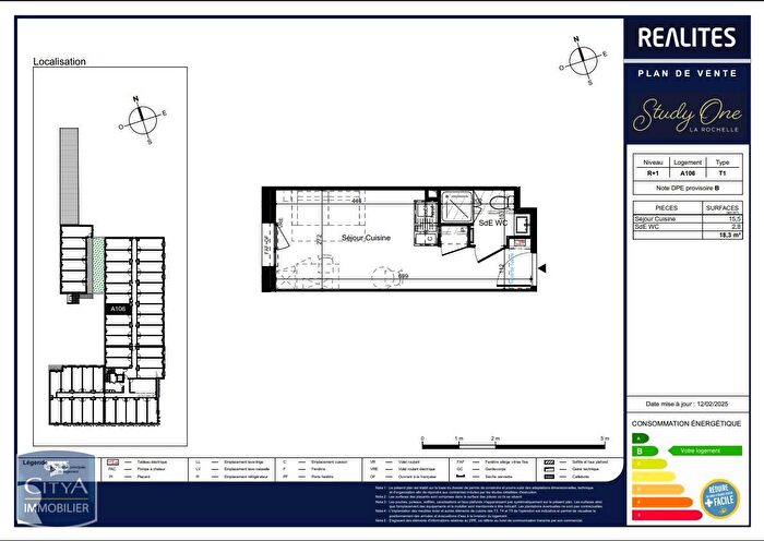 La Rochelle, Les Minimes : Appartement 1 pièce à louer