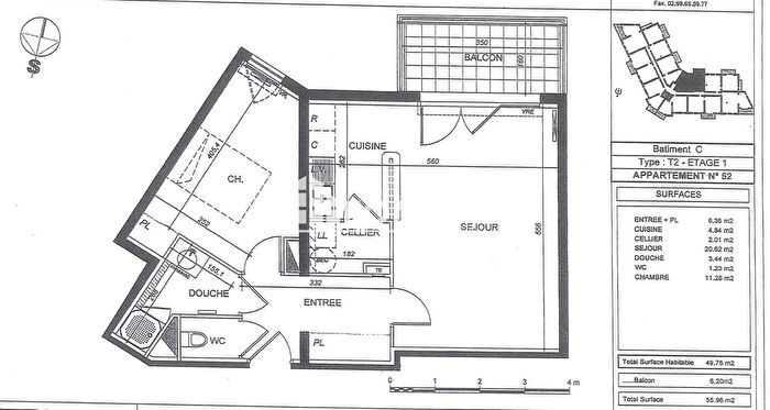 Appartement à vendre - Vannes, Gare - 2 pièces - 1 chambre