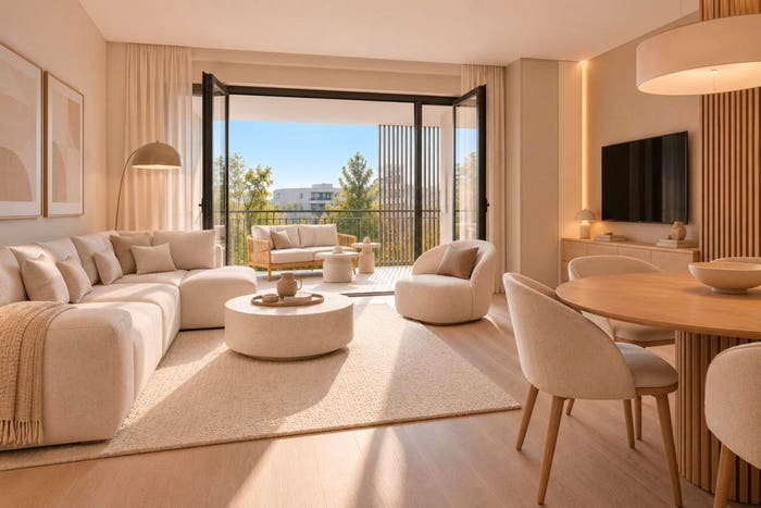 Bussy-Saint-Georges, Clos, Tillet, Génitoy, Golf : Appartement 3 pièces à vendre