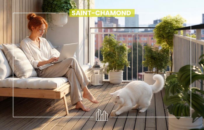 Maison 2 pièces à vendre à Saint-Chamond, Saint-Julien, Crêt d'Oeillet