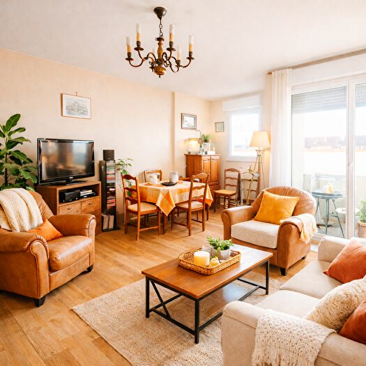 Appartement à vendre - Villeurbanne, Perrallière - 3 pièces - 2 chambres