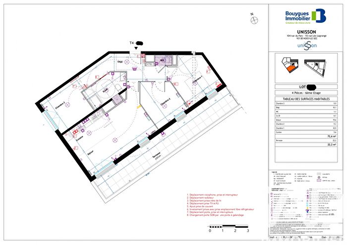 Noisy-le-Sec, Léo-Lagrange - Appartement 4 pièces à vendre