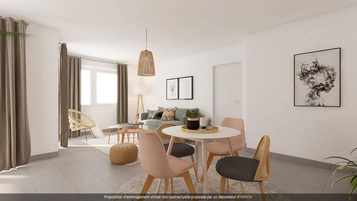 Appartement 3 pièces à louer - Grandclément, Villeurbanne