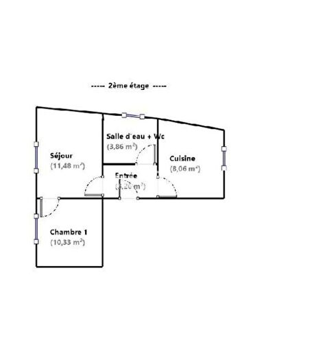 Appartement 2 pièces à vendre - Saint-Ouen, Rosiers, Les Puces