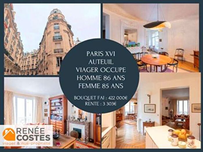 Appartement à vendre - Paris e , Porte de Saint-Cloud, Auteuil-Sud - 3 pièces - 2 chambres