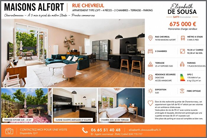 Appartement 4 pièces à vendre à Maisons-Alfort, Charentonneau