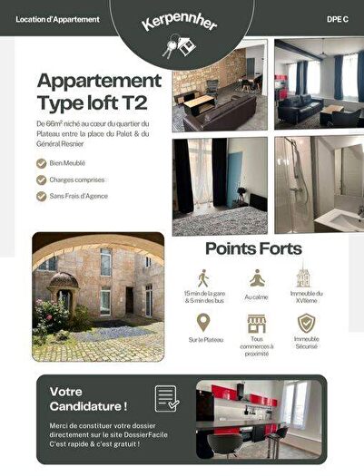 Appartement 2 pièces à louer - Saint Ausone-Saint Martin-Saint Gelais, Angoulême