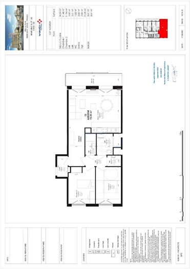 Appartement à louer - Saint-Denis, Pleyel - 3 pièces - 2 chambres