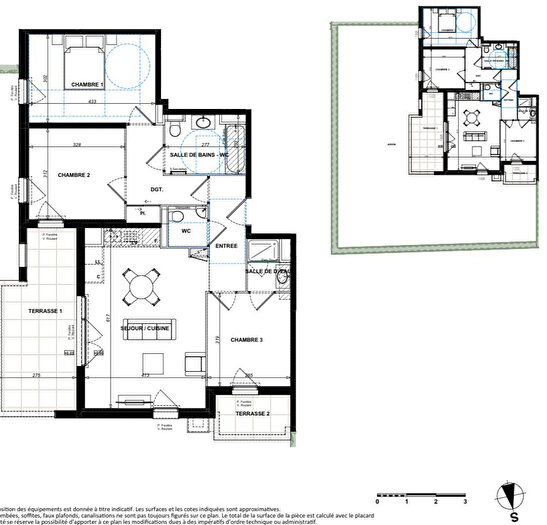 Appartement à vendre - Antibes, Rastines, Super Antibes, Laval, La Fontonne - 4 pièces - 3 chambres