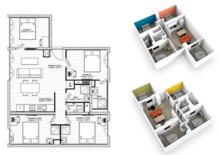 Maisons à vendre et appartements à louer - 3
