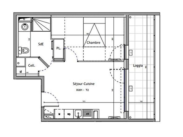 Appartement 2 pièces à Montpellier, Hôpitaux, Facultés, à louer