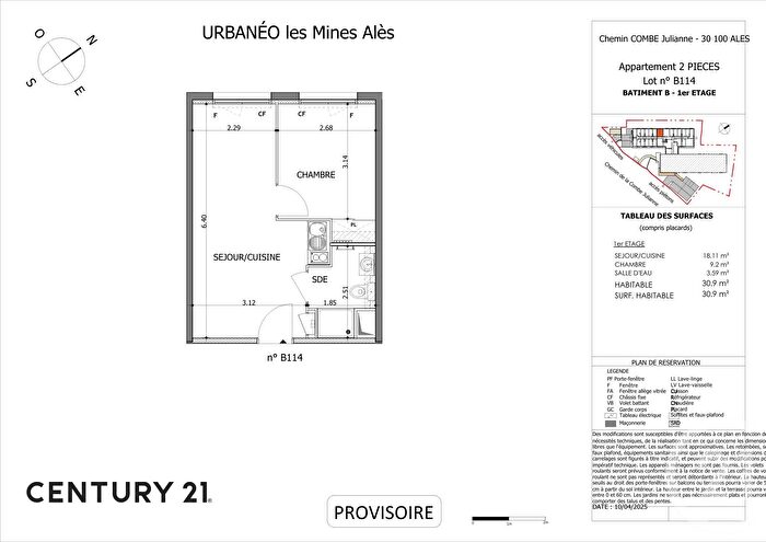 Appartement à vendre - Alès, Silhol, Pierre Plantée, Conilhères - 2 pièces - 1 chambre