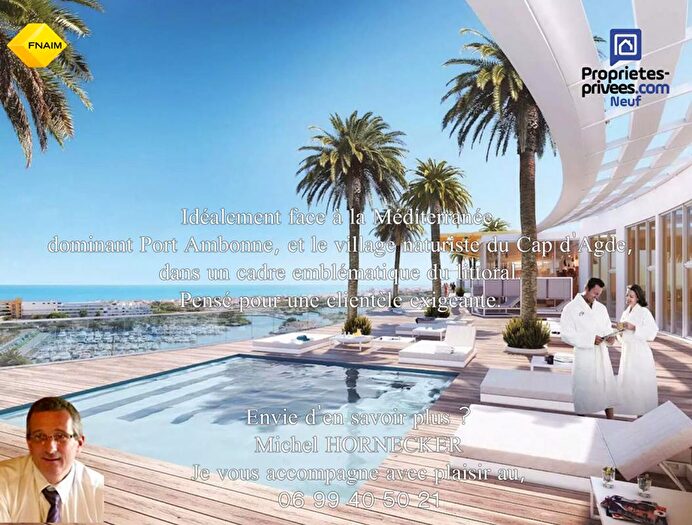 Appartement à vendre - Agde, Le Cap dAgde - 1 pièce - 1 chambre