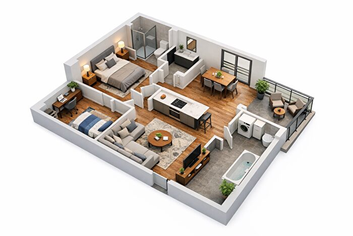 Appartement à vendre - Tournefeuille, Petit Train, Quéfets - 2 pièces - 1 chambre