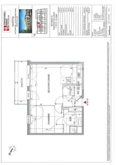 Halluin, Centre-ville - Appartement 2 pièces à louer