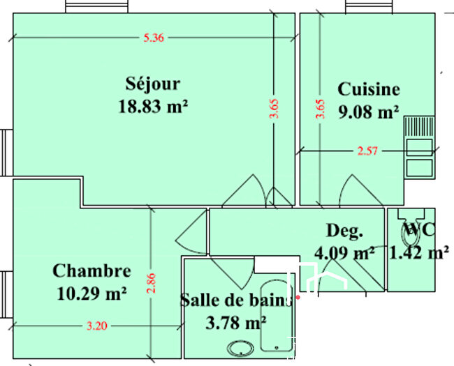 Saint-Pierre-du-Perray - Appartement 2 pièces à vendre