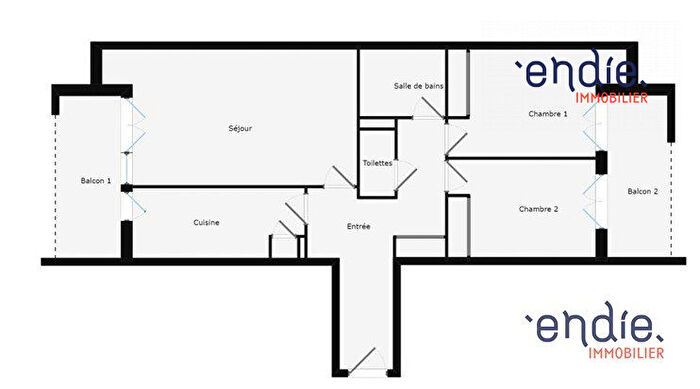 Appartement 3 pièces à vendre - Le Bouscat, La Garenne, Carnot