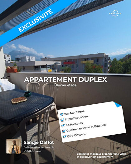 Appartement à vendre - Grenoble, Malherbe, Teisseire - 5 pièces - 4 chambres
