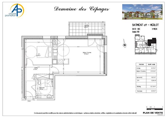 Appartement 2 pièces à Colmar, Saint-Vincent, à vendre