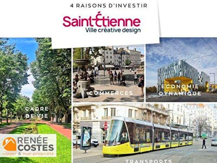 Saint-Étienne, La Métare, Le Portail Rouge, Fauriel, Villeboeuf : Appartement 4 pièces à vendre