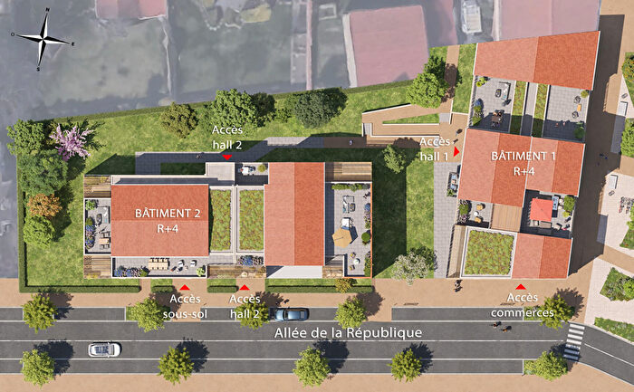 Appartement à vendre - Cournon-dAuvergne, Centre-ville, Vieux Bourg - 2 pièces - 1 chambre