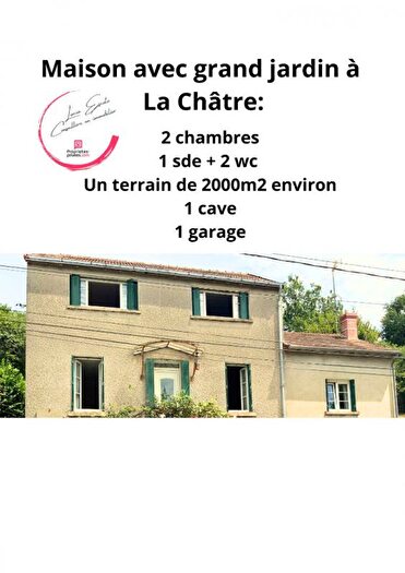 Maison à vendre - La Châtre - 3 pièces - 2 chambres
