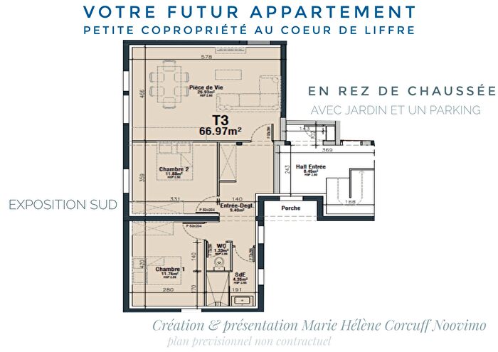 Appartement 2 pièces à Liffré, à vendre