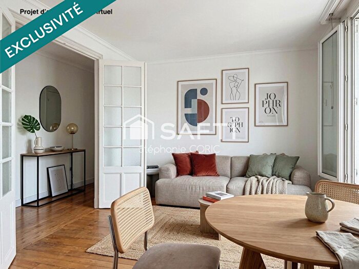 Appartement à vendre - Boulogne-Billancourt, Jean Jaurès, Reine - 3 pièces - 2 chambres