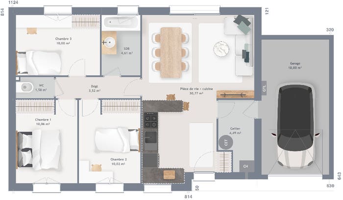 Maisons à vendre et appartements à louer - 3
