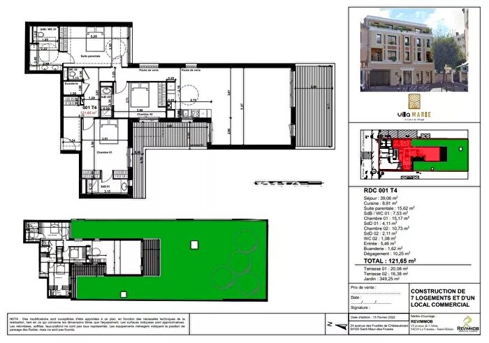 Appartement à vendre - Saint-Maur-des-Fossés, Parc de Saint-Maur - 4 pièces - 3 chambres