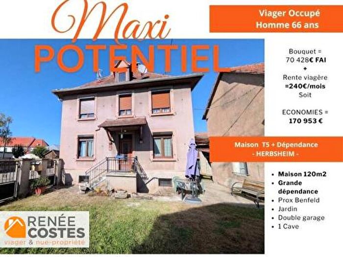 Herbsheim - Maison 5 pièces à vendre