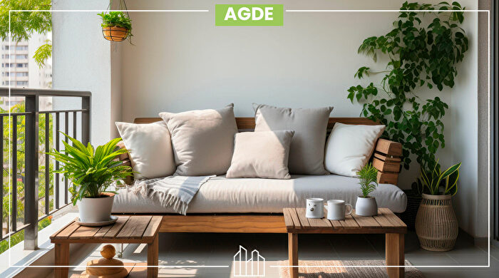 Appartement à vendre - Agde, La Ville - 3 pièces - 2 chambres