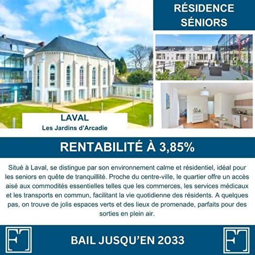 Appartement à vendre - Laval, Les Fourches - 2 pièces - 1 chambre