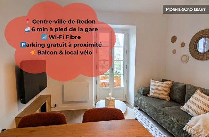 Appartement à louer - Centre-Le Port, Redon - 2 pièces - 1 chambre