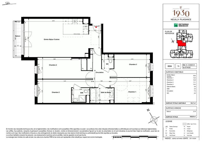 Appartement à louer - Neuilly-Plaisance, Eglise, Gare - 5 pièces