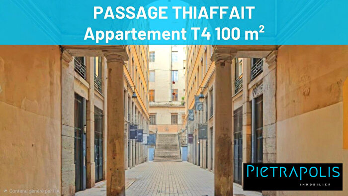 Lyon 1er, Haut, Coeur des Pentes : Appartement 4 pièces à vendre