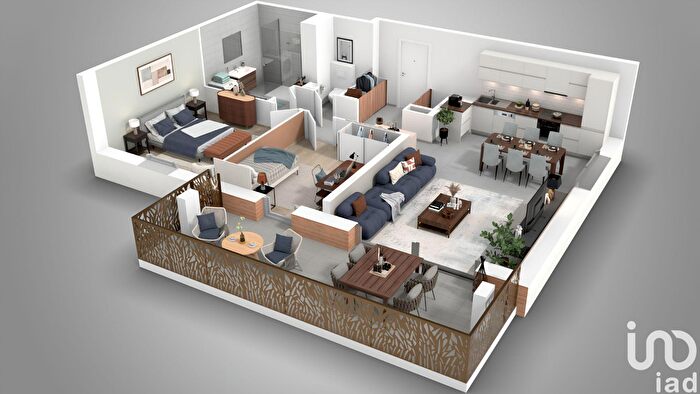 Appartement à vendre - Claix - 3 pièces - 2 chambres