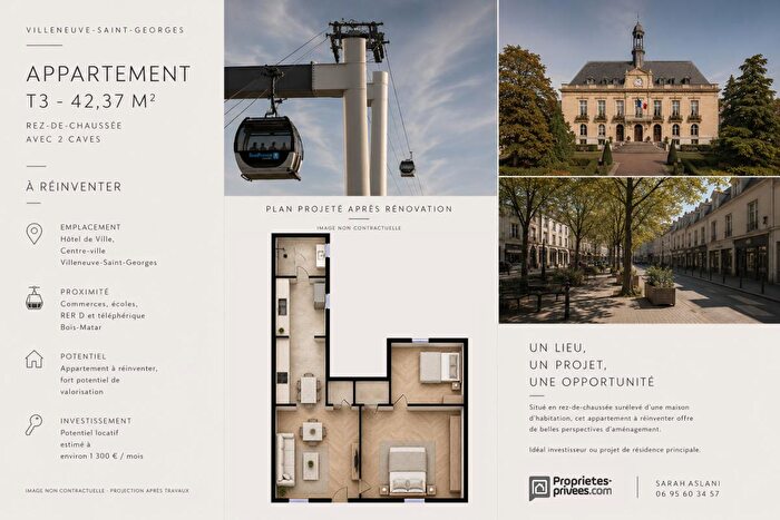 Appartement 3 pièces à vendre à Villeneuve-Saint-Georges, Fort